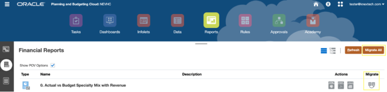 Oracle EPM Reports Migration: Transition to New Reports | Knex Technology